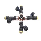 4PCS New Fuel Injectors 0280158830 For EV1 connector Honda Civic Acura ...