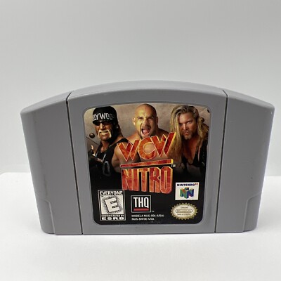WCW Nitro Wrestling Nintendo 64 N64 OEM Official Original Authentic ...