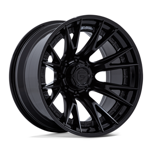 Fuel 1PC FC402 Catalyst 22x10 Matte Black Wheel with Gloss Black Lip ...