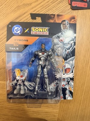 Jakks Sonic The Hedgehog X DC Comics Cyborg And Tails Set Of 2 Figures ...