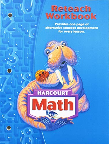 RETEACH WORKBOOK GRADE 3 HARCOURT MATH 2004 (MATH 04) By Harcourt ...