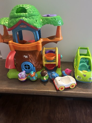 2004 Playskool Weebles Wobbles Musical Tree House Ferris Wheel Slide 5 ...