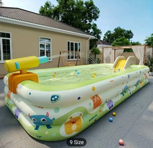 Large Inflatable Pool, Durable PVC Material, Suitable for Family Water ...