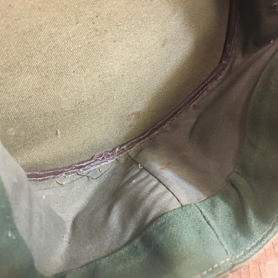 Vintage 50s Korea Ridgeway Hat Cap Fidel Castro Green Army Military ...