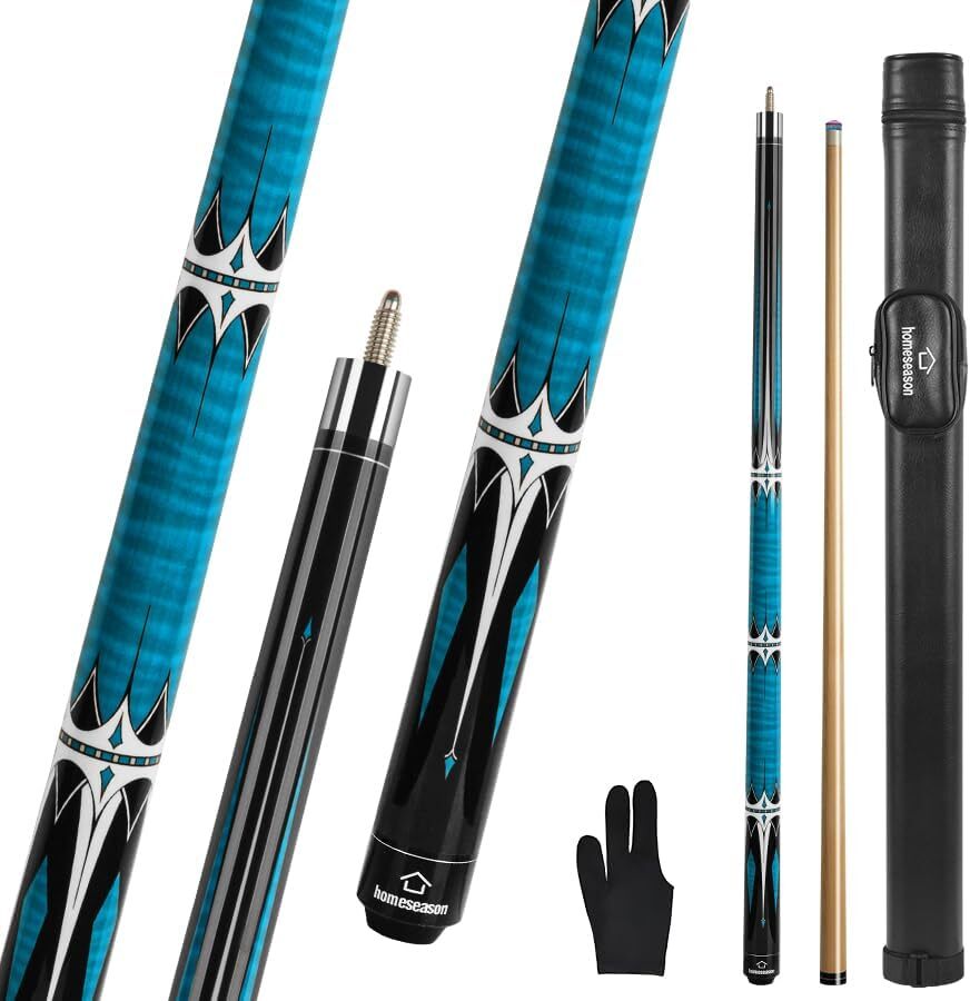 Pool Cue Stick 57" Billiard Cue Sticks Professional Low Deflection Pool ...
