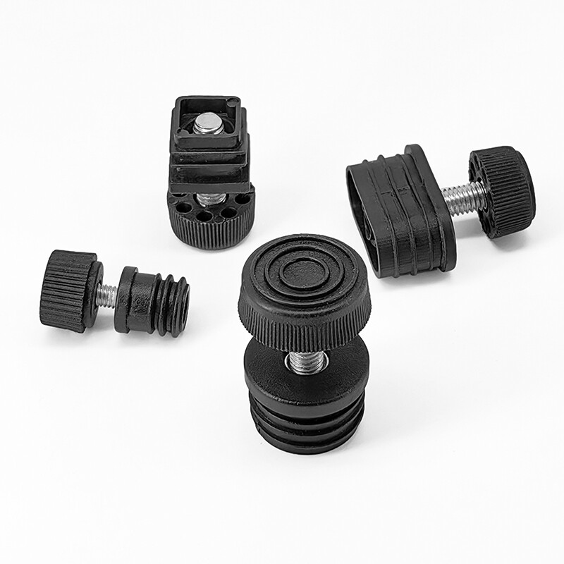 Round/Square Plastic Tube End Caps Insert Bungs Nuts Plug Adjustable ...