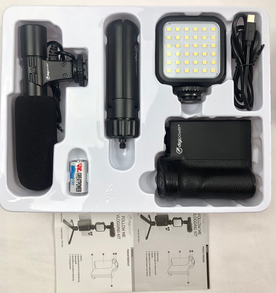 Digipower - Follow Me Vlogging Kit for Phones and Cameras – Includes ...