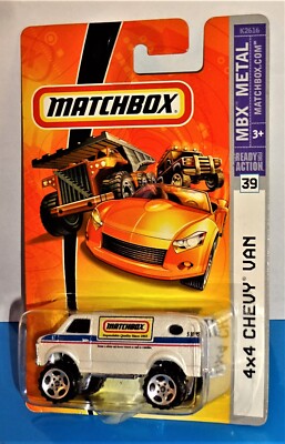 Matchbox 2006 MBX Metal #39 4x4 Chevy Van White "Matchbox Since 1953 ...