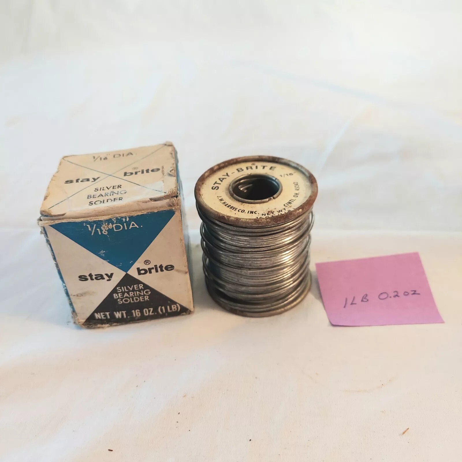 Silver Bearing Solder, Stay Brite,1/16" 1 LB. Spool, Lead-Free Solder ...