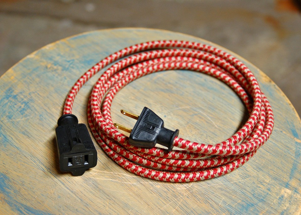 2 Prong Female Electrical Outlet - Black, polarized cord receptacle ...