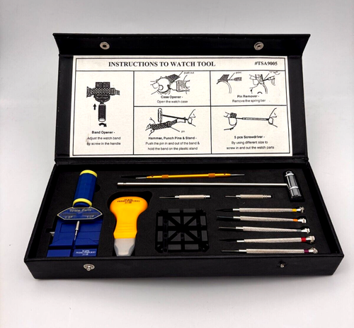 Professional Watch Repair Maintenance Tool Kit - 12 Pieces | eBay