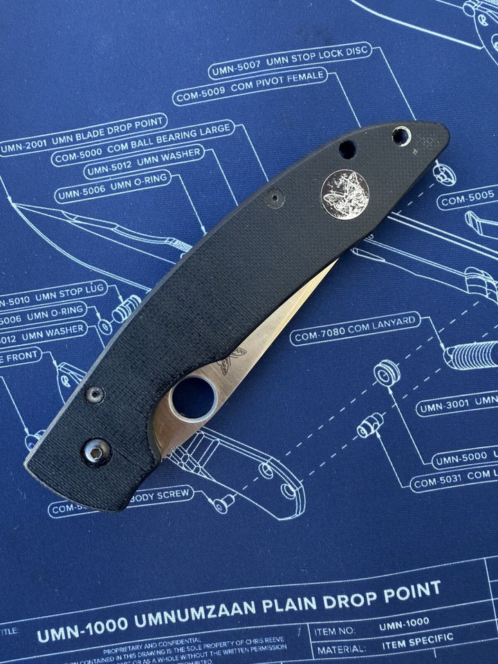 Benchmade Vintage Large AFCK 800s Advanced Folding Combat Knife ATS-34 ...