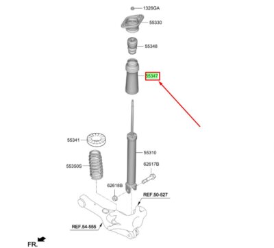KIA SPORTAGE V NQ5 Rear Shock Absorber Dust Cover 553162G700 NEW ...