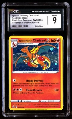 CGC 9 Special Delivery Charizard SWSH075 075 Pokemon Center Promo ...