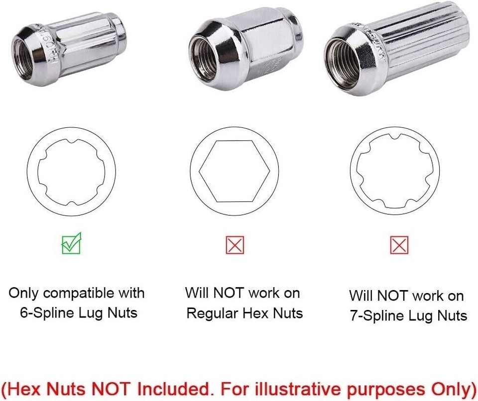 8 Lug Nuts 2023–2026 CFMOTO ZFORCE 950 Sport Spline Drive Wheel Rim Nut ...