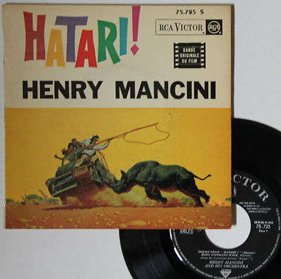 EP 45T Henry Mancini "Hatari !" | eBay