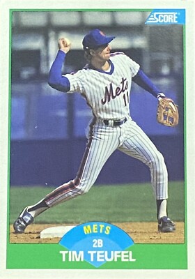 1989 Score #58 Tim Teufel New York Mets Baseball Card | eBay