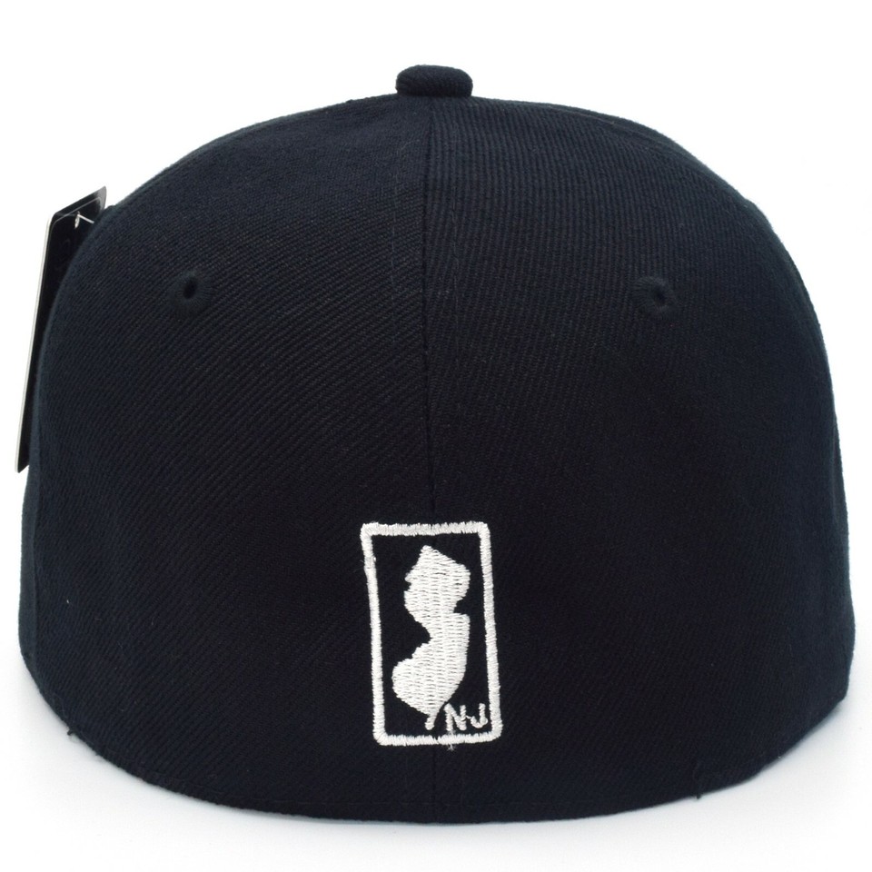NJ 3D Fitted Embroidery Map Hat Size S M L XL 2XL New Jersey Baseball ...