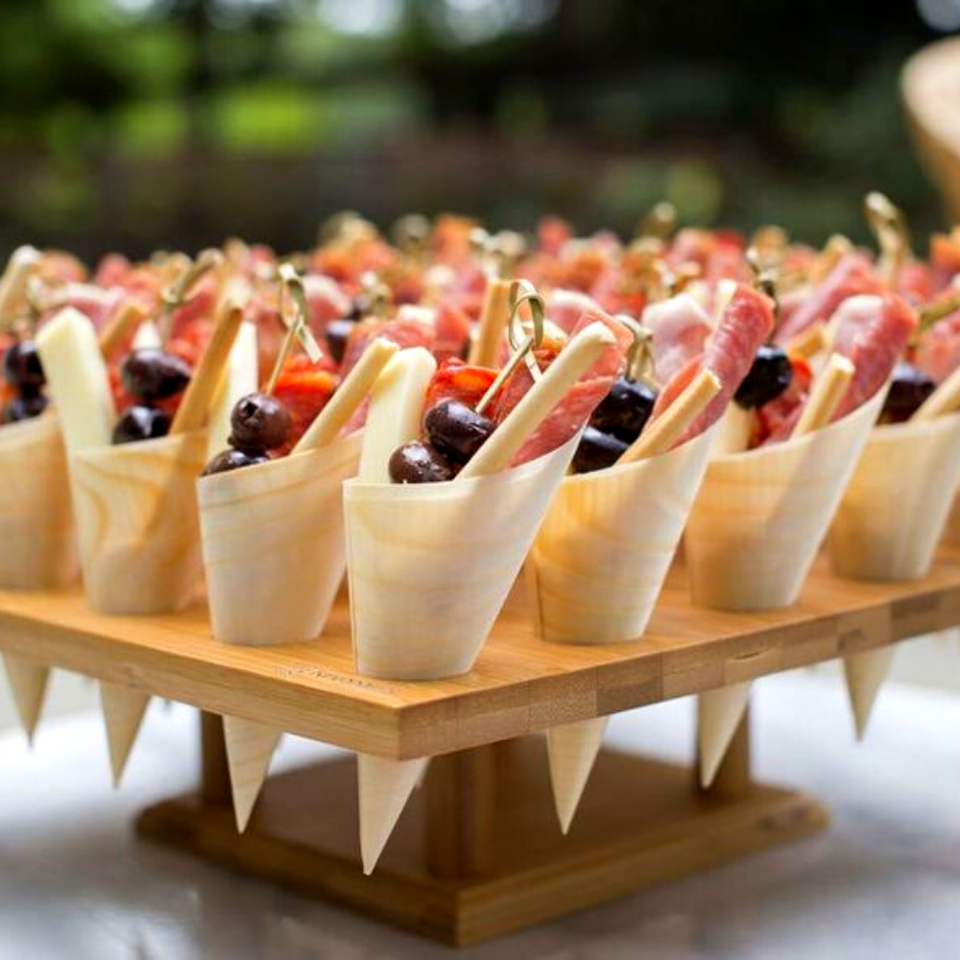 Antipasto Cones Wedding Party Favors Appetizer Grazing Charcuterie ...