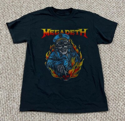 Rare Megadeth Vic Rattlehead T-shirt, Unisex Black Cotton T-shirt, Size ...