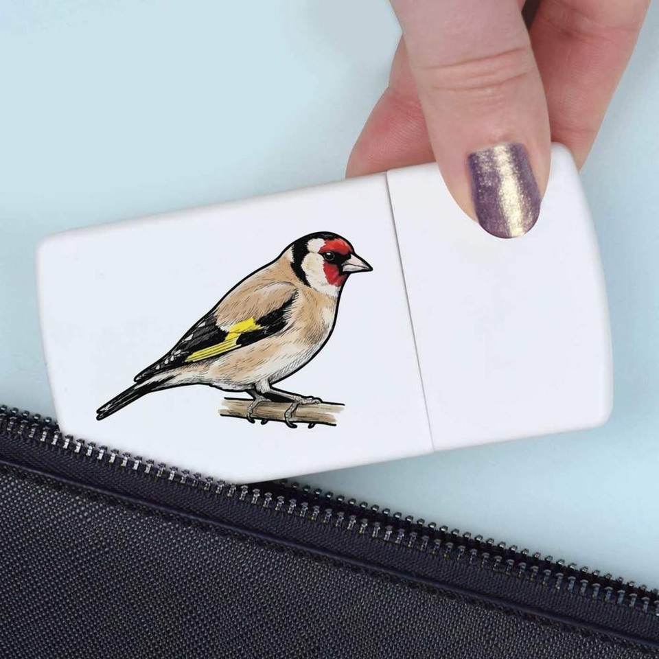 'Colorful Goldfinch' Pill Box with Tablet Splitter (PI00040022) | eBay UK