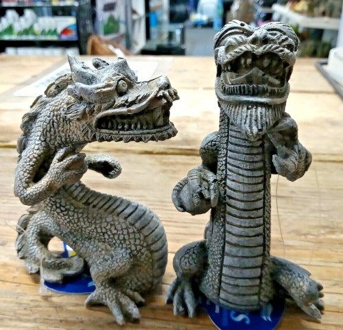 Classic Balinese Dragon Fish Tank Stone Effect Aquarium Ornaments - 2 ...