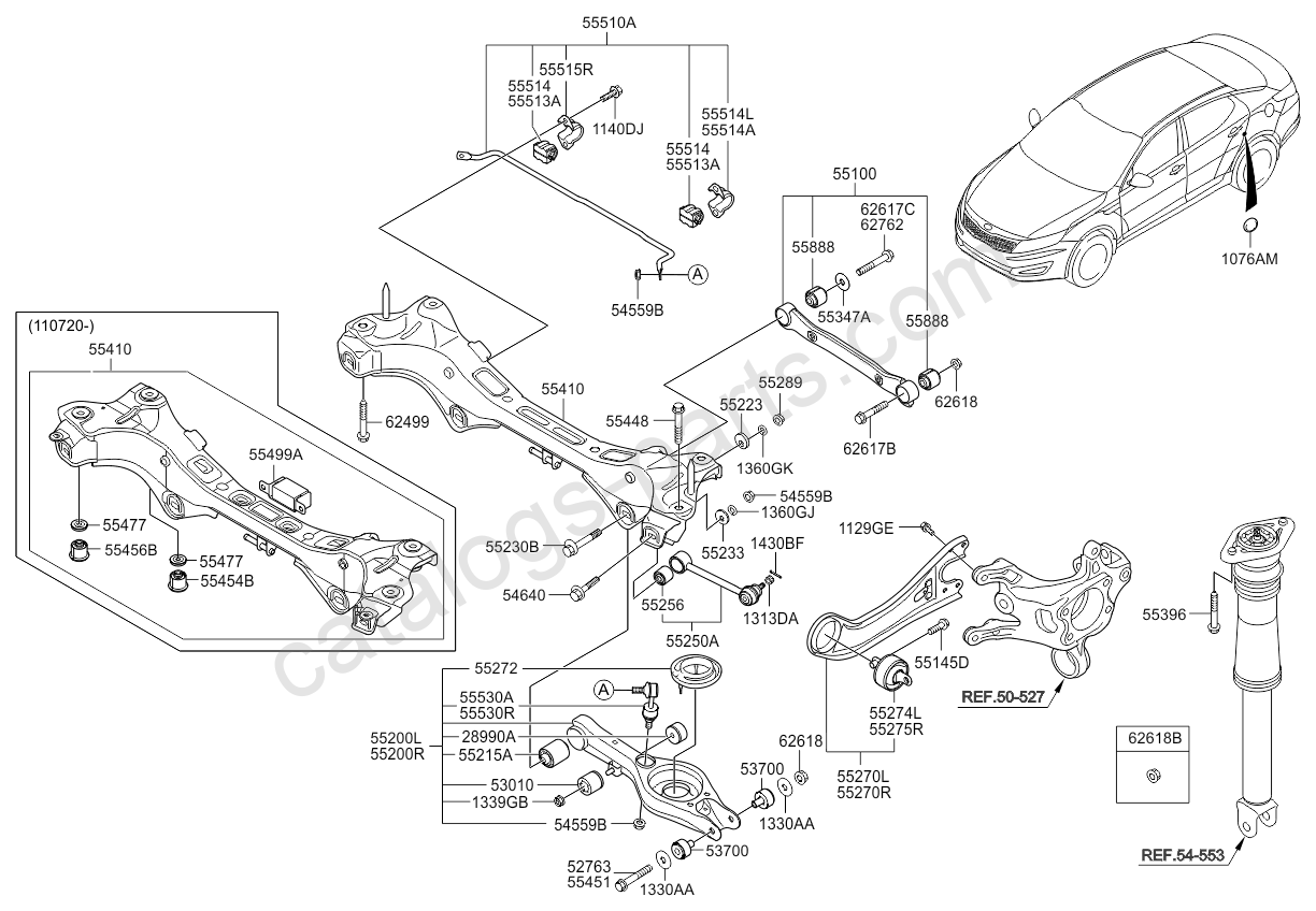 GENUINE BRAND NEW KIA OPTIMA 2010-2015 PLATE REAR SUSPENSION CONTROL ...