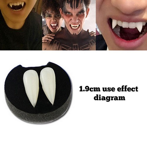 Horrific False Tooth Vampire Dentures Clown Decor Tools Zombie Teeth R ...