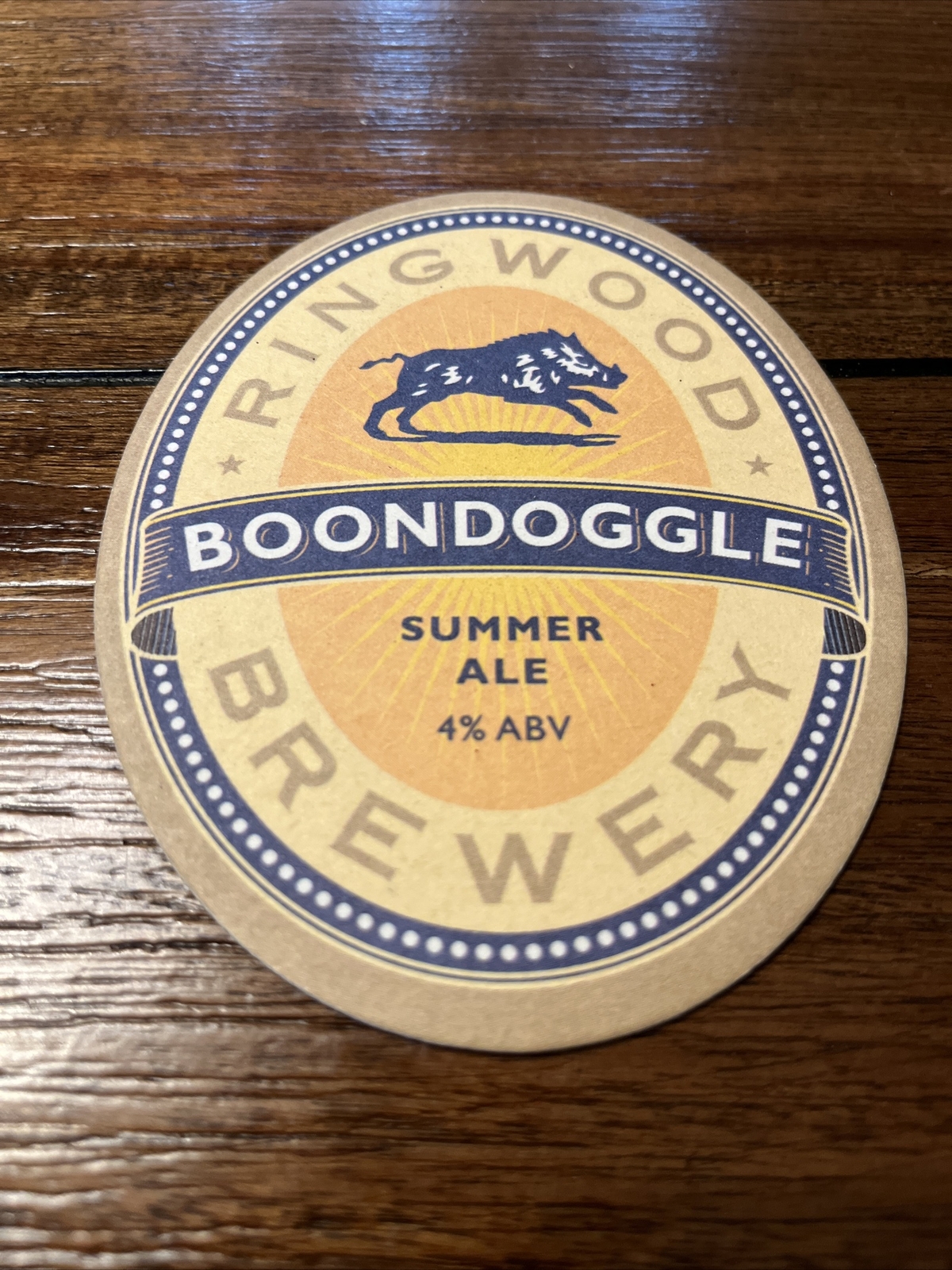Beer Coaster Ringwood Boondoggle Brewery Summer Ale UK | eBay