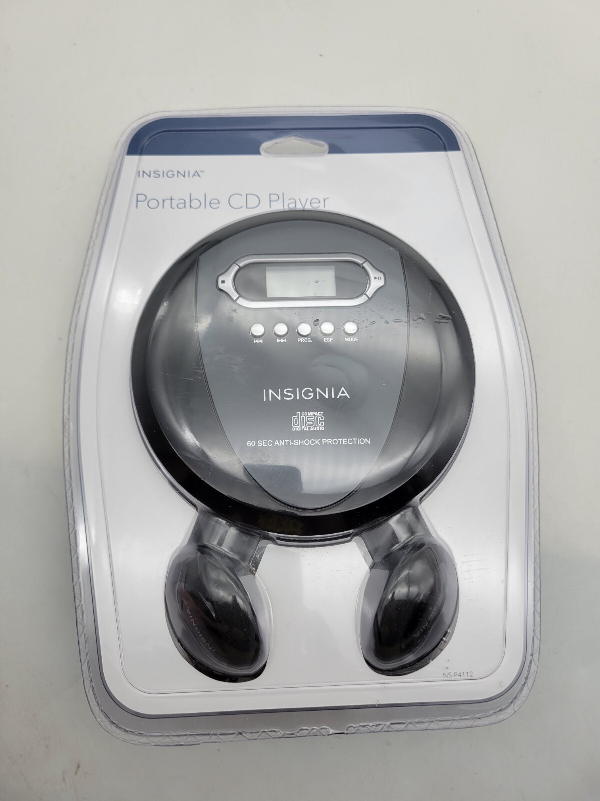 Insignia Portable CD Player NS-P4112 60 Sec Anti-Shock Black Gray New ...
