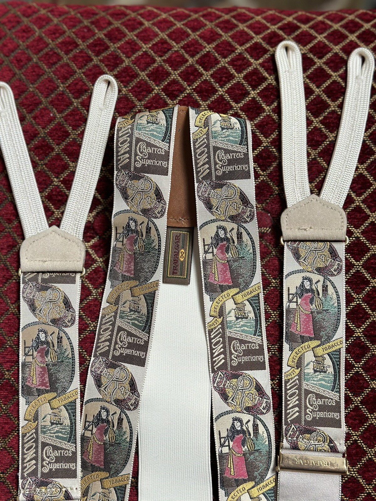 TRAFALGAR LIMITED EDITION CIGARROS BRACES SILK AND LE… - Gem