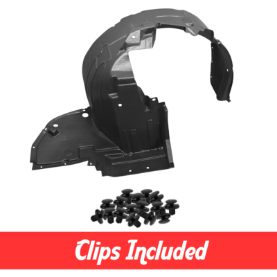Front Passenger Side Fender Liner w/ Clips For 2015-2019 Versa Sedan ...