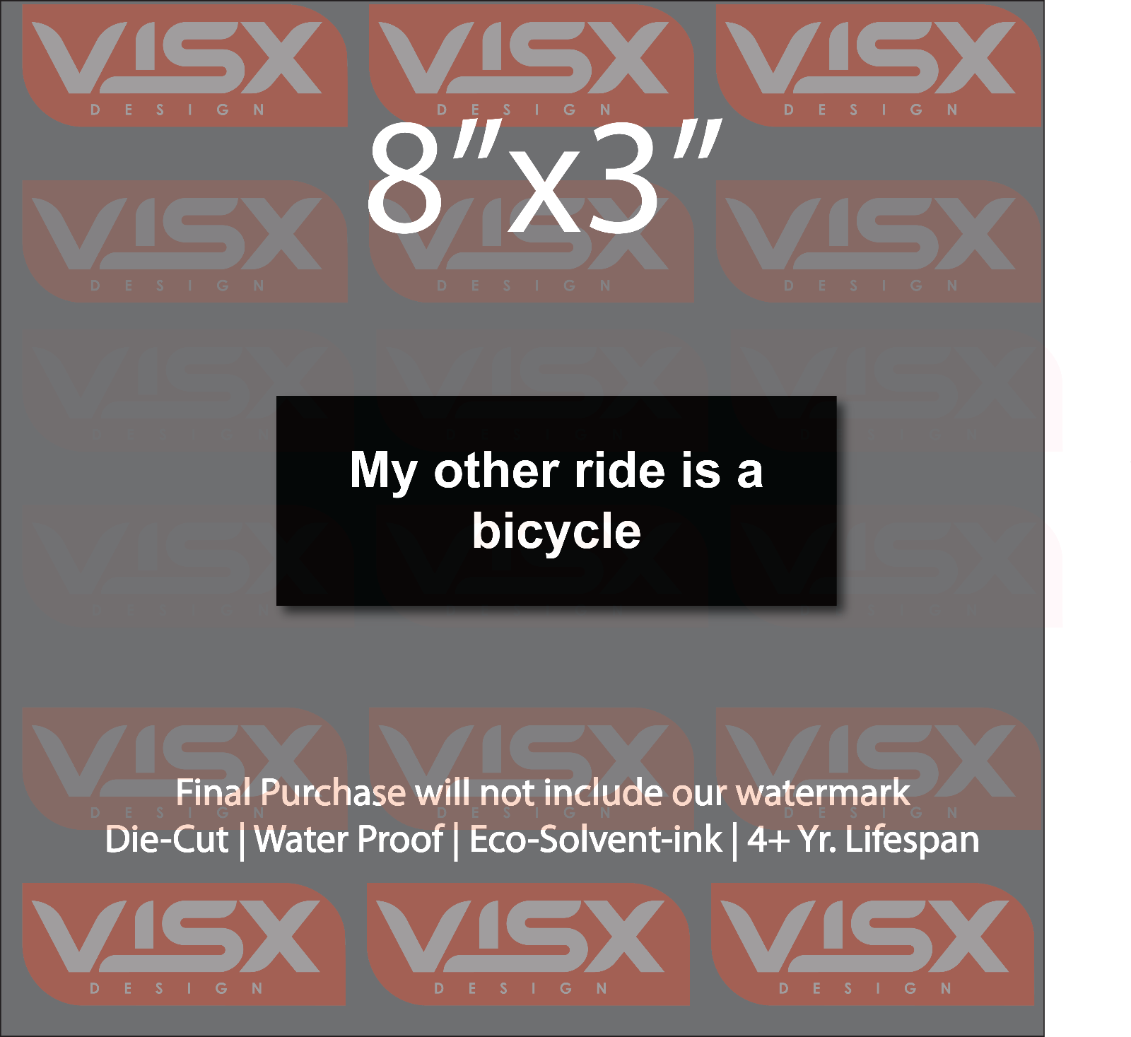 My Other Ride is a Bicycle Bumper Sticker Tailgate Funny Meme Bike Car ...