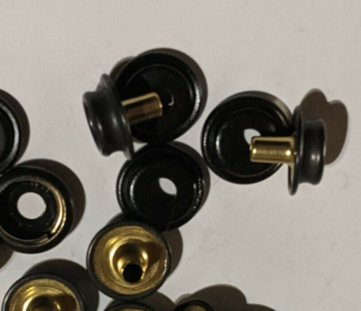 10 Set BLACK Snaps - Gypsy Double Stud & Socket Boat Canvas Cars Truck ...