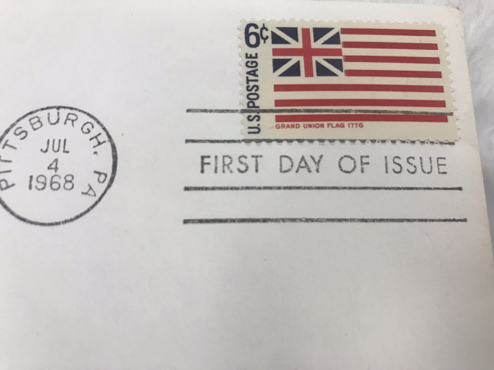 Vintage First Day of Issue Stamp Envelope Collectible Colonial Flags ...