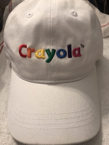 White Crayola colored letters Hat For Kids Youth Snapback adjustable | eBay