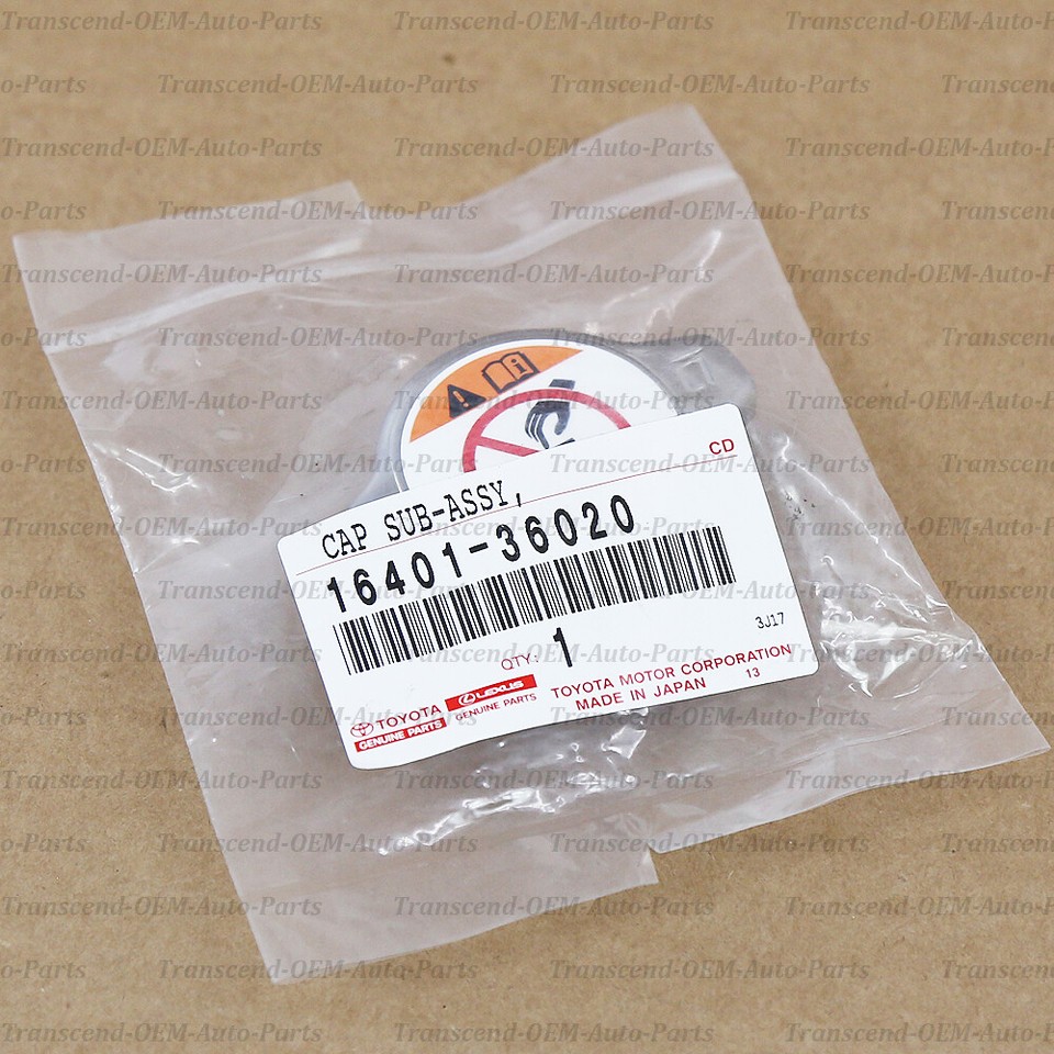 16401-36020 GENUINE OEM ENGINE COOLANT RADIATOR FILLER CAP - TOYOTA ...