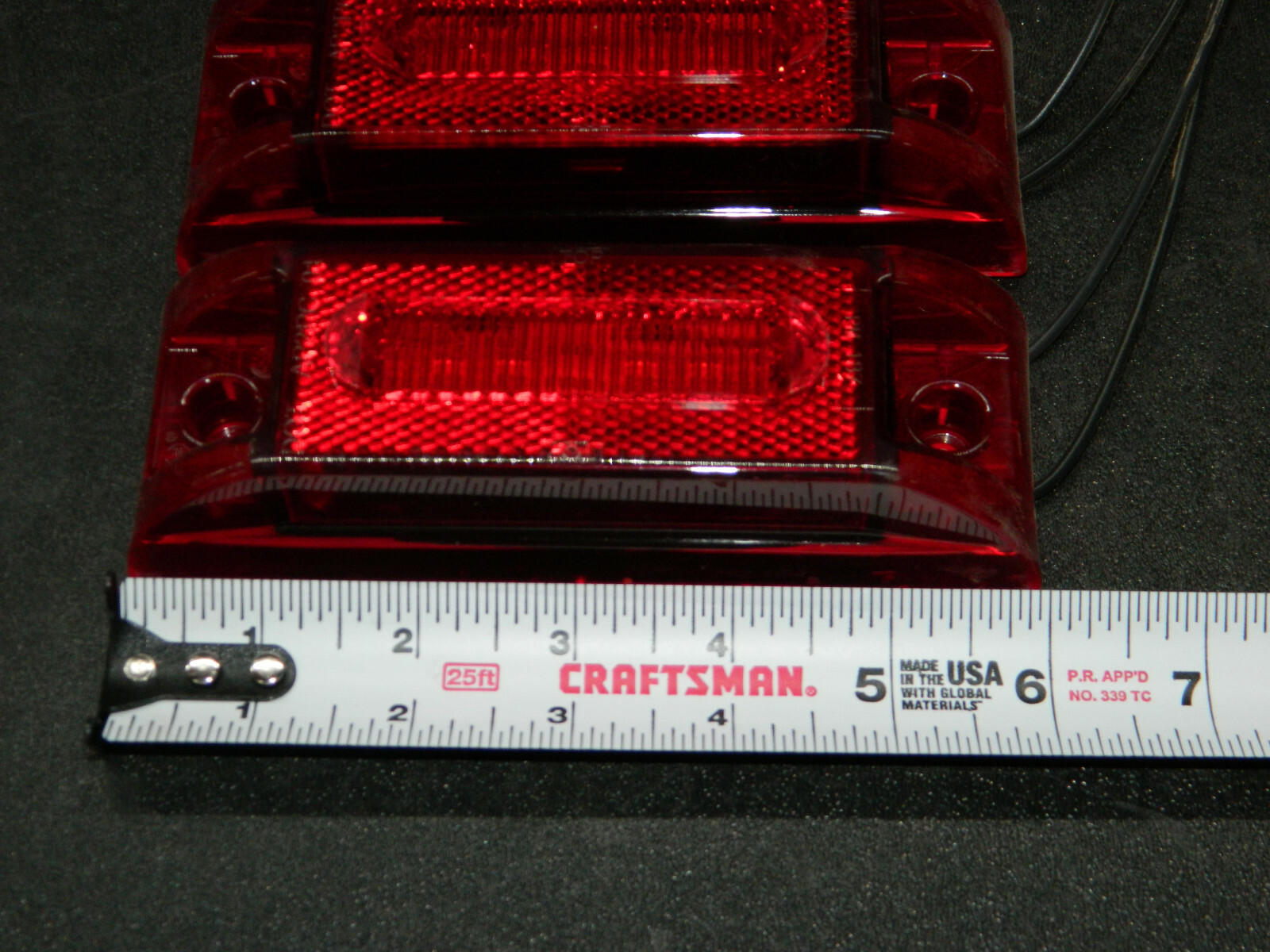 (2) PETERSON M187R RED CLEARANCE LIGHTS FOR TIMPTE 030-45975 DELPHI ...