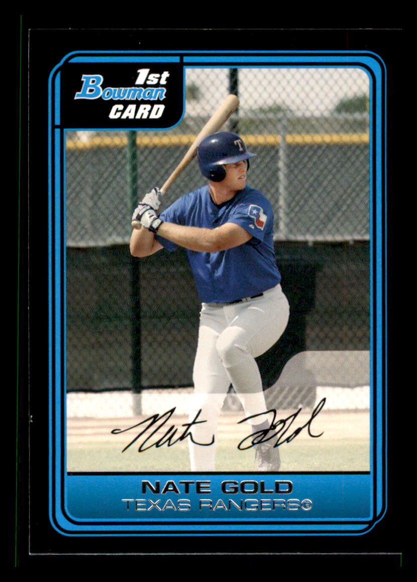 2006 Baseball Bowman Nate Gold Texas Rangers #B94 Prospect | eBay