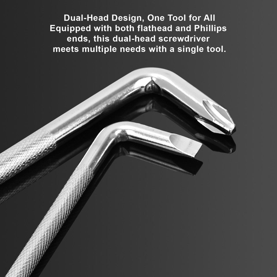 3 Pcs Offset Screwdriver Set Right Angle Phillips Screw Driver, Flat ...