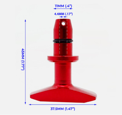 Red Universal Billet Alum Oil Dipstick Handle For Ford Chevy Dodge Jeep ...