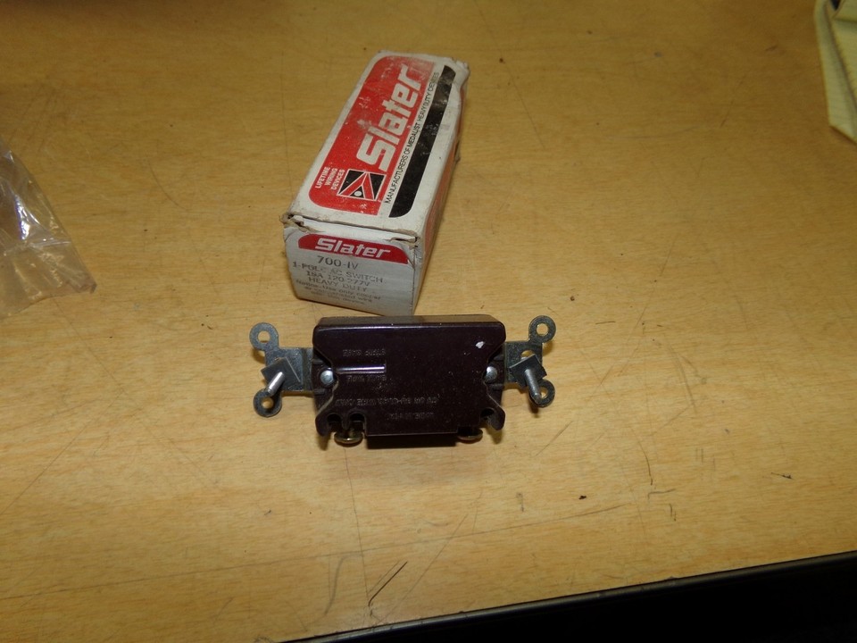 NEW Slater 700-IV 1-Pole AC Switch Heavy Duty 16A 120-277V *FREE ...