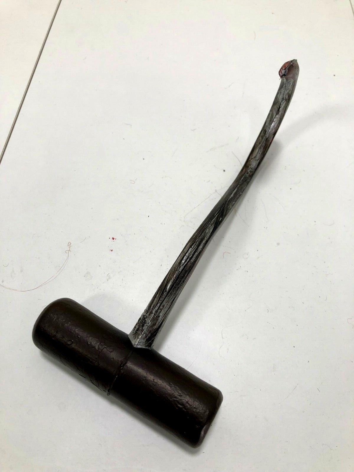 BUTCHERS MEAT HOOK MOVIE PROP HALLOWEEN ACCESSORY ICE PICK WEAPON FOAM ...