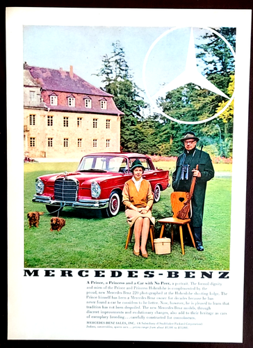 Mercedes-Benz 220 Original 1959 Vintage Print Ad Wall Art | eBay