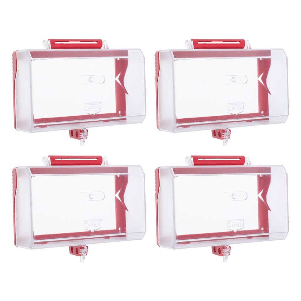 4 Pcs Wall Switch Outlet Covers Box Clear Lockable Plug Cover for ...