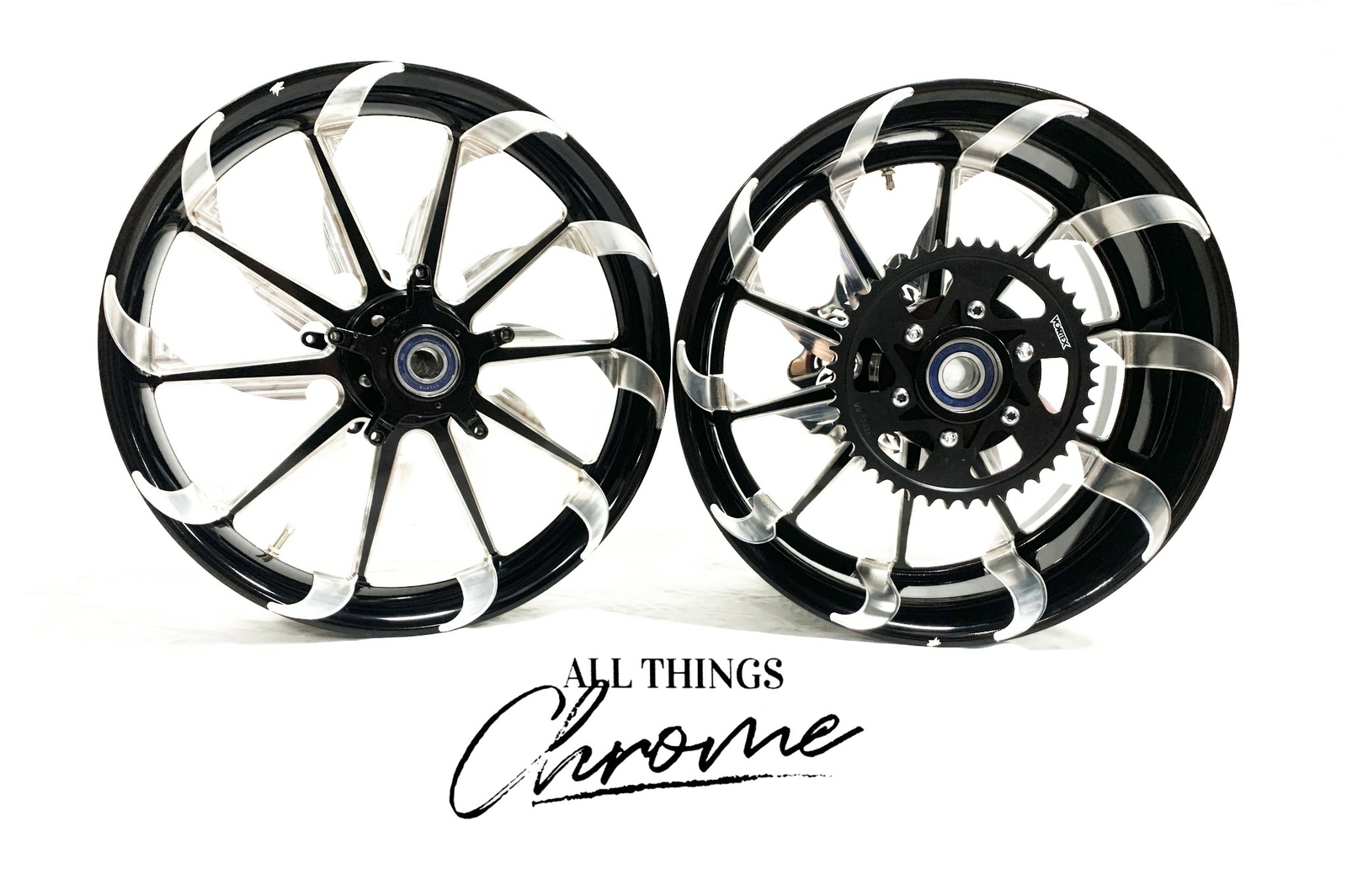 HAYABUSA 360 FAT TIRE BLACK CONTRAST CUT TORNADO WHEELS 99-2007 SUZUKI ...