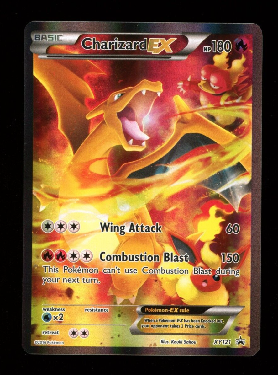 Charizard EX XY121 Promo Full Art Pokemon Generation 20th Anniversary ...