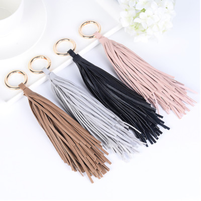Long Tassel Leather Purse Handbag Key Chain Key Ring for Bag Handbag ...