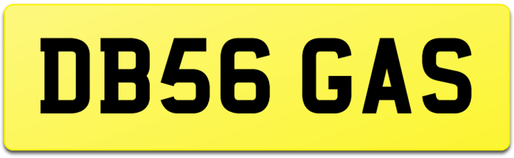 GAS SAFE VAN REG NUMBER PLATE DB56 GAS BOILER HEATING ABERDEEN DJB DB ...