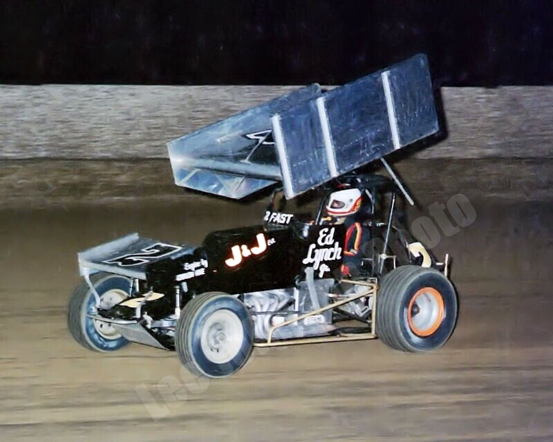 1984 Ed Lynch Jr 4x6 print Dirt Sprint Car Racing - Free Shipping | eBay